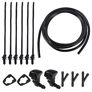 uxcell 1 Set Windshield Washer Water Nozzle Spray No.8538104030/8538104010 for Toyota Tacoma Base Pre Runner S-Runner 2001-2004