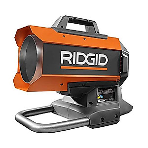 Ridgid 18-Volt 60K BTU Hybrid Forced Air Propane Portable Heater with 18-Volt Lithium-Ion 2.0Ah Battery and Charger Kit