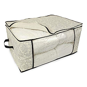 DII Breathable Closet Soft Storage Bag, Damask, Blanket Size