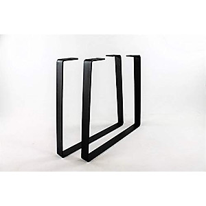 Wide Base Trapezoid Steel Dining Table Legs-Choose Your Height and Width