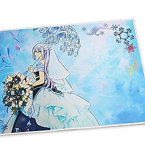Teardrop The Rikka Queen YGO Foil Playmat Holographic Mat Gaming Competition Pad Mat for TCG CCG Trading Card Game Mat + Playmat Tube