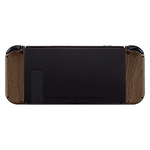 eXtremeRate DIY Replacement Shell Buttons for Nintendo Switch & Switch OLED, Wood Grain Soft Touch Custom Housing Case with Full Set Button for Joycon Handheld Controller - Console Shell NOT Included