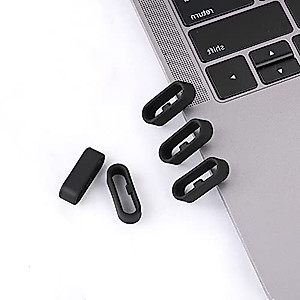 cobee Silicone Watch Strap Loops, 10 Pcs Watch Strap Fastener Rings Replacement Watch Strap Band Keeper Loop Security Holder Retainer Ring Universal Fit Watchband Loops (Black, 20mm)