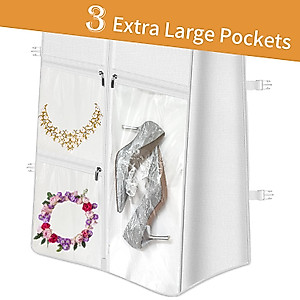 Portable Wedding Dress Garment Bag, 72 Inch Trifold Bridal Dress Bags for Gowns Long with Pockets and Handles, 10" Gusseted Dress Cover for Wedding Dress with Buckle
