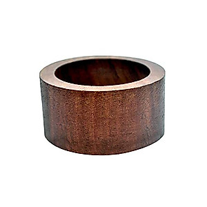 Nirvana Class Handmade Wood Napkin Ring Set with 12 Napkin Rings - Artisan Crafted in India