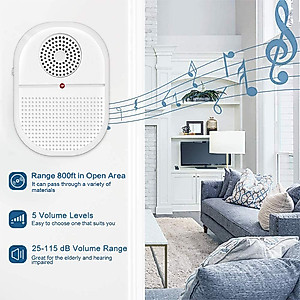 ChunHee Wireless Caregiver Pager Call Button Nurse Alert System Call Bell for Home/Elderly/Patient Emergency Vibration Pager 2 Transmitter+2 Receiver(800+Feet Operating Range)