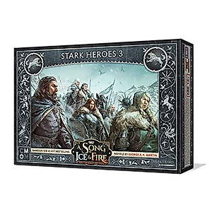 CMON A Song of Ice and Fire Tabletop Miniatures Game Stark Heroes III Box Set - Expand Your Forces with Iconic Stark Heroes! Strategy Game for Adults, Ages 14+, 2+ Players, 45-60 Min Playtime, Made