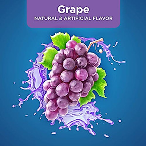 Amazon Basic Care Electrolyte Solution, Replaces Electrolytes, Fluid & Zinc, Grape, 33.8 Fl Oz