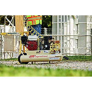 Ingersoll-Rand SS3J5.5GH-WB 5.5 Horsepower 8 Gallon Oiled Gas Twin Pontoon Compressor