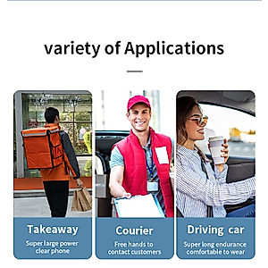 Open-Ear Air Conduction Headphones Bluetooth Wireless Earbuds with Mic, Sport Headset Bluetooth 5.3 Wireless Earphones for Workouts, Foldable/Lightweight/15Hr Playtime (90 days free replacement)