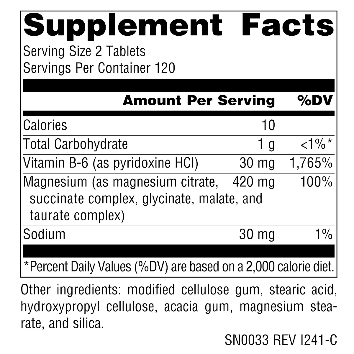 Source Naturals Ultra-Mag High-Efficiency Magnesium Complex - Maintains Muscle & Nerve Function - 240 Tablets