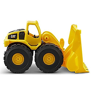 CAT Construction Toys, Construction Fleet 10" Front Loader Toy - Real Working Parts, Indoor/Outdoor, Sturdy Plastic Construction for 2+ Year Old Boys