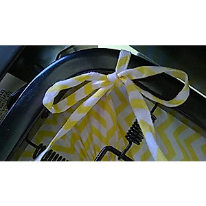 Pull-Proof Toddler Fitted Crib Sheet with Ties, Gray with Yellow Stars