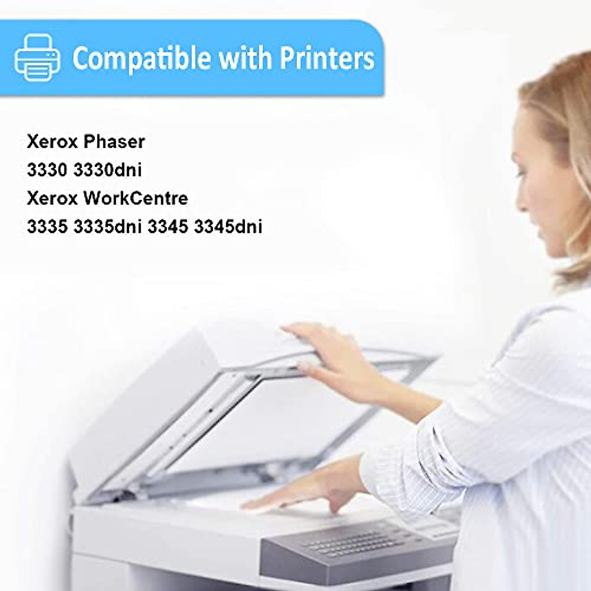 Compatible Drum Cartridge 3330 3335 3345 Extra High Capacity 30,000 Pages for Xerox Phaser 3330 3330dni WorkCentre 3335 3335dni 3345 3345dni Laser Printers 101R00555 (Drum Unit, Black)