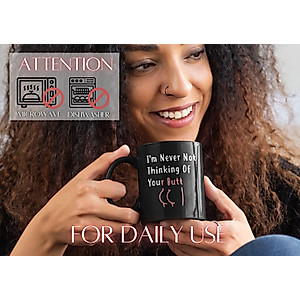 Onebttl Funny Gifts for Girlfriend Wife, Girlfriend Gifts for Her, Birthday Gift for Girlfriend Wife from Boyfriend Husband, 12oz Heat Sensitive Magic Coffee Mug- But