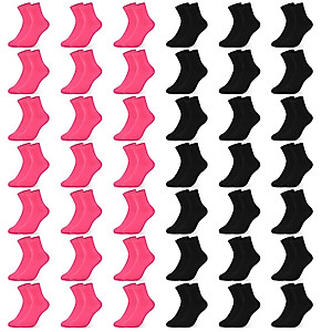 Tarpop 48 Pairs Bulk Socks for Homeless Unisex Moisture Wicking Socks Casual Crew Socks Sports Homeless Supplies Lightweight Ankle Socks for Women Men