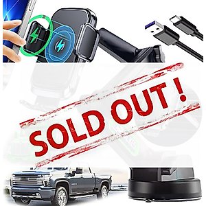 WCKESI Truck Phone Holder Wireless Charger Mount for Car 15W QI Smart Fast Wireless Charging Long Heavy Duty Cell Phone Mounta for Pick-Up Trucker Driver,for iPhone, Samsung,LG