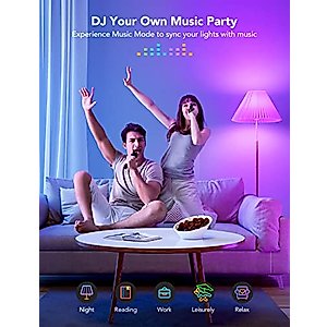 Govee Smart A19 LED Light Bulbs, 1000LM RGBWW Dimmable, Wi-Fi & Bluetooth Color Changing Light Bulbs, Works with Alexa & Google Assistant No Hub Required, 75W Equivalent Smart Bulbs, 2 Pack