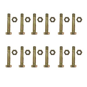 Cancanle 12 Pack Snow Thrower Shear Pins and Nuts Replacement for Rotary 5575 Fit for Ariens 52100100