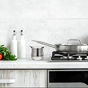 2 Pcs Stainless Steel Milk Cup Milk Pitcher Milk Container Sauce Holder Coffee Frothing Cup Milk Jug Kitchen Supply Practical Sauce Cup Multipurpose Cup Milk Holder Sauce Jug