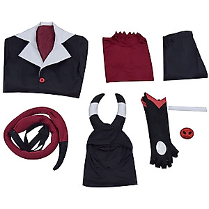 Womens Boss Cosplay Millie Moxxie Costume Halloween Uniform Outfit Full Set Suits (X-Small, Female)