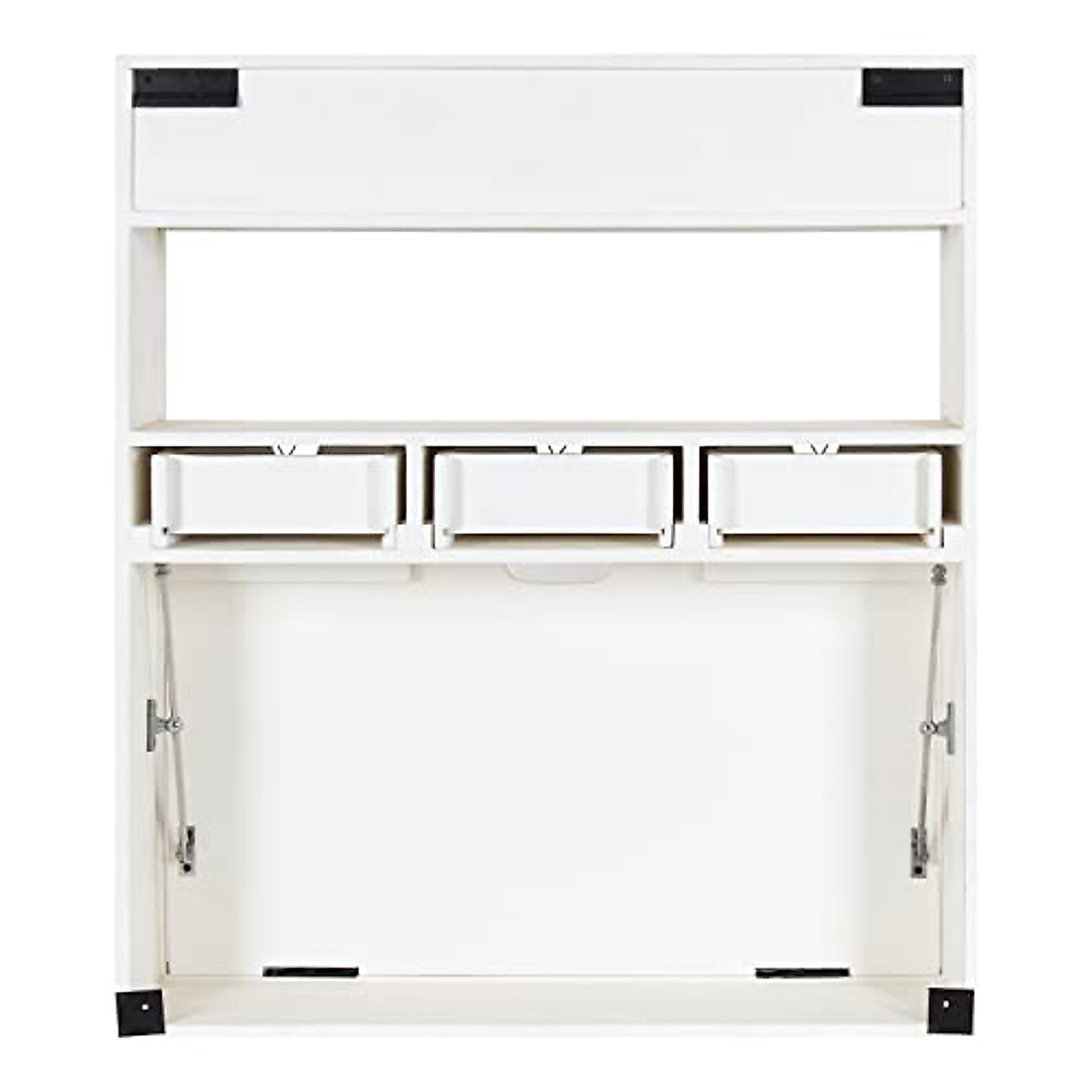 Kate and Laurel Georgie Wall Hanging Desk, 26x6x30, White