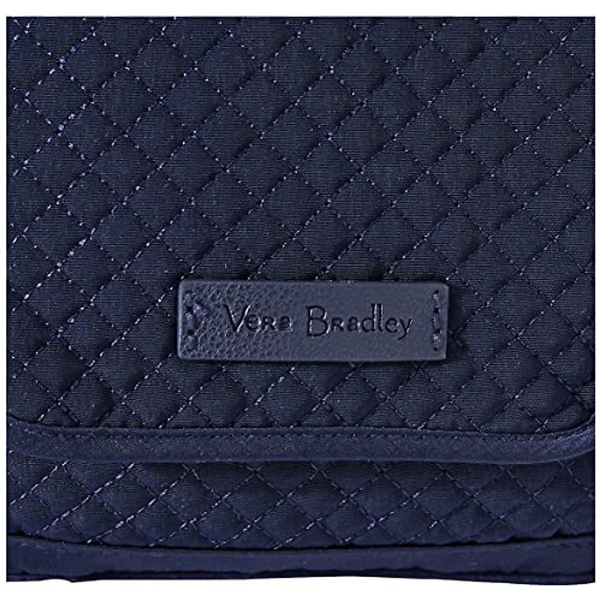 Vera Bradley Women's Microfiber Mini Hipster Crossbody Purse With RFID Protection, Navy, One Size