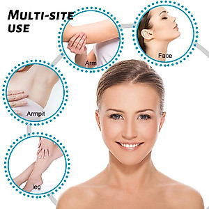 6 Pcs Facial Hair Remover Replacement Heads for Women's Painless Flawless Hair Remover(Only Fit Gen 1) for Good Finishing and Well Touch, 18K Rose Gold-Plated Blade Head With Cleaning Brush -Rose Gold