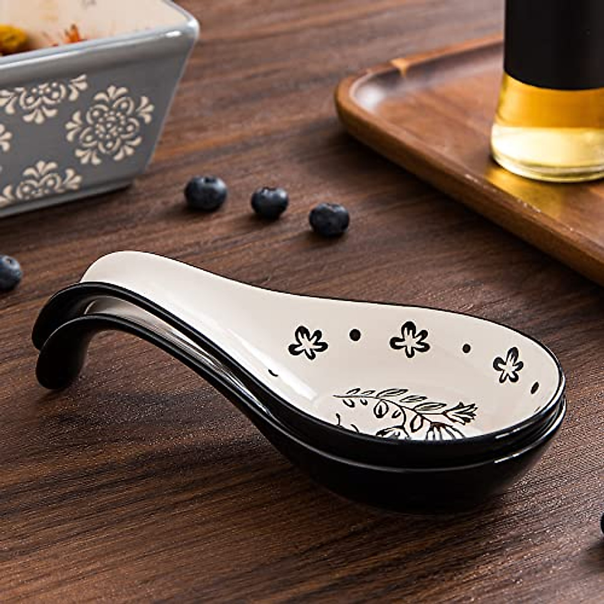 Wisenvoy Spoon Rest for Stove Top Spoon Rest for Kitchen Counter Spoon Rest