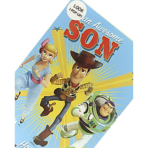 Son Birthday Card - Birthday Card for Son - Kids Birthday Card - Toy Story 4 Card - Disney Birthday Card - Giftcard for Kids - Toy Story Birthday Gifts