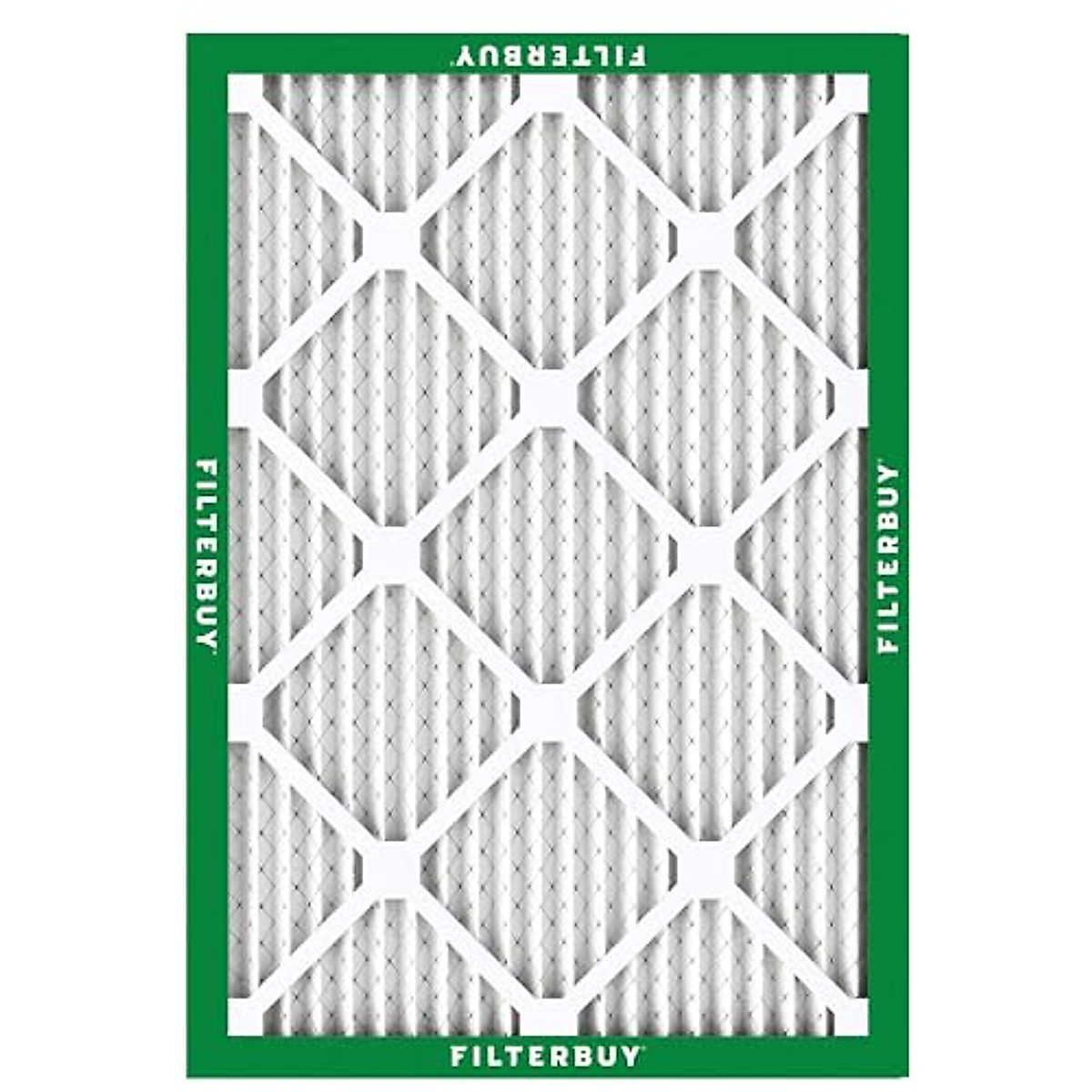 Filterbuy 20x25x2 Air Filter MERV 8 Dust Defense (6-Pack), Pleated HVAC AC Furnace Air Filters Replacement (Actual Size: 19.50 x 24.50 x 1.75 Inches)