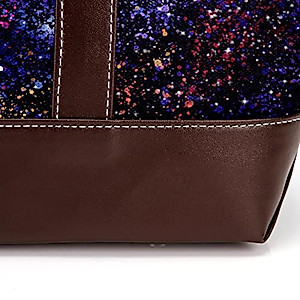 Purses for Women, Tote Bag, Tote Bag for Women, Small Tote Bag, abstract colorful galactic universe galaxy pattern