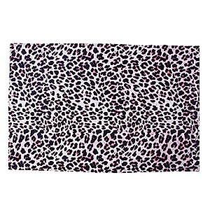 Messy Code Baby Blanket Super Soft Minky Plush Blanket with Double Layer Dotted Backing for Babies,Pink Leopard Printed Reversible Blanket 30x40 Inch