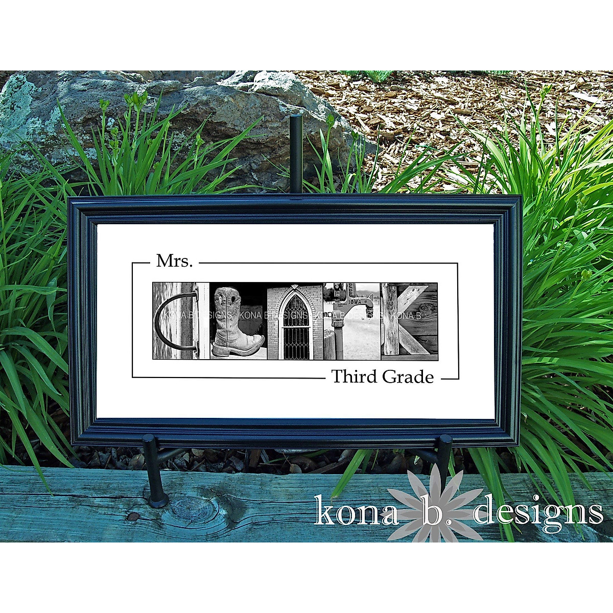 Personalized Teacher Gift - Teacher End of Year Gift - Custom Teacher Gift using Alphabet photography - UNFRAMED