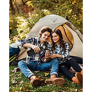 EasyAcc Water Bottle Holder Bag Strap Carrier,for 12/25/32/40 oz Universal Water Bottles[With Handle/Crossbody/Front Pockets] Water Bottle Accessories for Walking Hiking Camping Travel