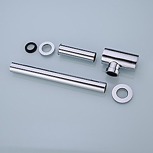 iOrange Chrome P-TRAP Brass Basin Sink Waste Trap Drain Kit