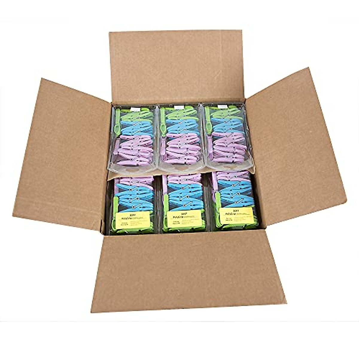 PolyGrip Clothespins - Stronger, USA Made, Anti Twist (3 Color, 288)