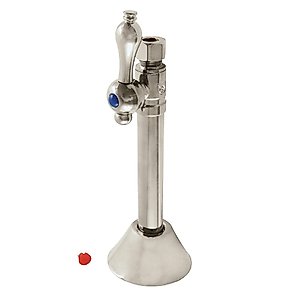 Kingston Brass CC83258 Vintage Straight Stop, 6-3/4-Inch, Satin Nickel