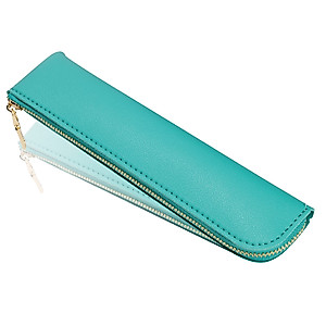Sluxa Black pencil case, Small pencil pouch, School Accessories, Pen pouch for men with zipper.…