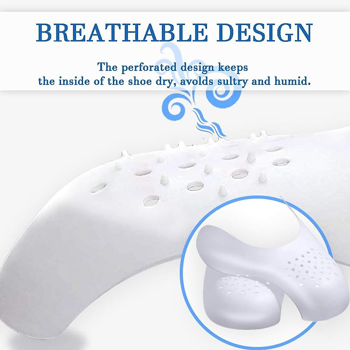 IRRIDF 2 Pair Shoe Protector for Sneakers - Air Force 1, Jordans, Dunks oe Box Decreaser Anti-wrinkle Shoes Creases