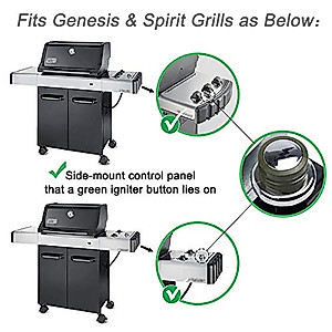 1819-51 & 1836-32 Universal Igniter Kit for Weber Genesis & Spirit Side-Control Grills 200 / 300 Series, 91360 67847 67726 #Parts, E/S-210 310 320 Starter Kit, 2-Outlet Ignition Replacement 81315