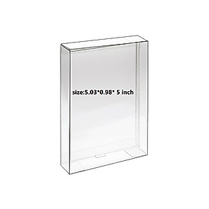 WICAREYO 10pcs Carts Clear CIB Case Sleeve Box compatible for Gameboy Color Advance GBA GBC NGPC Cartridge Protector