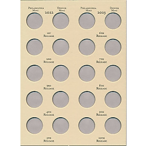 2022 P, D - 2023 P, D Women Quarter 20 Coin Set in Littleton Green Folder LCF63 Uncirculated