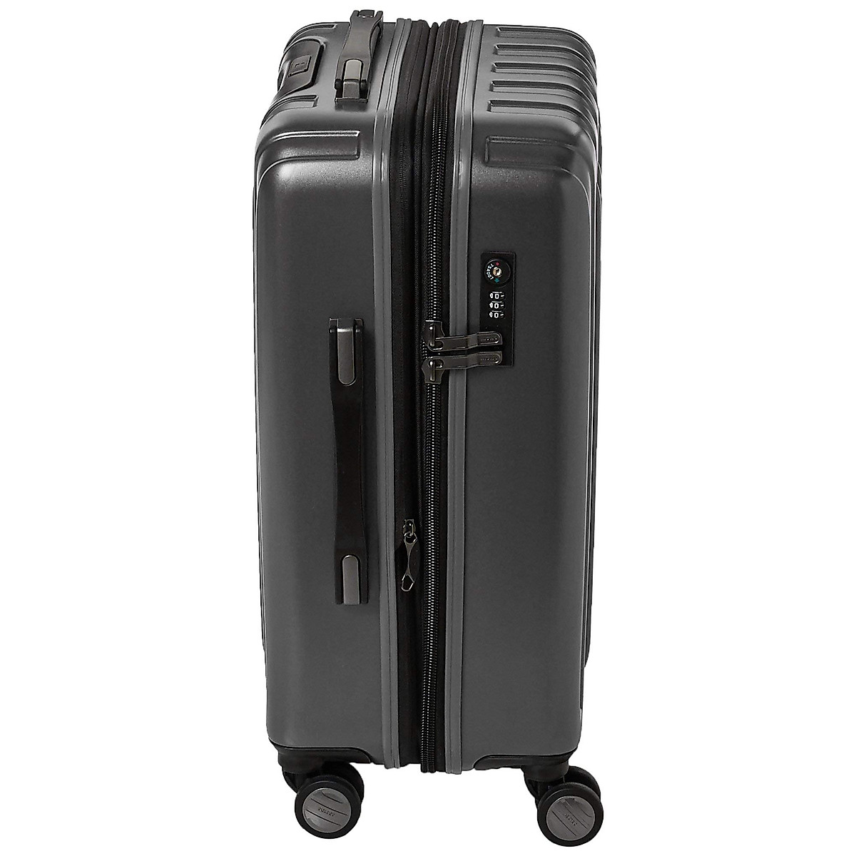 DELSEY PARIS Titanium Hardside Expandable Luggage with Spinner Wheels Carry-On Luggage, Graphite, Carry-On 21 Inch