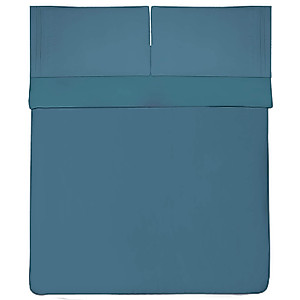 Twin Sheets - Breathable Luxury Sheets with Full Elastic & Secure Corner Straps Built In - 1800 Supreme Collection Extra Soft Deep Pocket Bedding Set, Sheet Set, Twin, Teal