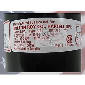 HARTELL 803341 GPP-3MH-2P 230 VOLT Replaces Ice-O-Matic 9161079-02
