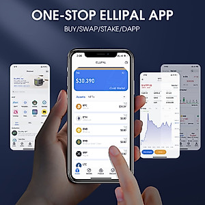 ELLIPAL Hardware Wallet, Air-gapped & Internet Isolated Security Crypto Wallet Titan Mini, 10000 coins &Token, Anti-Disassemble &Tamper Cold Wallet, Cold Storage for BTC/XRP/ETH/XLM/USDT/LTC