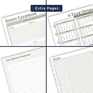 AT-A-GLANCE 2023 Daily Planner Refill, Hourly, 14010 Day-Timer, 8-1/2" x 11", Size 5, Folio Size, One Page Per Day, Loose Leaf, Monthly Tabs (491-125)