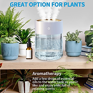 Humidifiers for Bedroom with 7-Color Night Light, 2.2L Ultrasonic Quiet Cool Mist Humidifiers for Home Baby Nursery & Plants with 3 Hole Nozzle, Top Fill Humidifier, Auto Shut-Off, 3 Spray Modes
