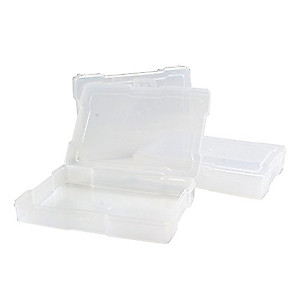 novelinks Transparent 4" x 6" Photo Storage Boxes - Photo Organizer Cases Photo Keeper Picture Storage Containers Box for Photos - 10 PACK (Clear)
